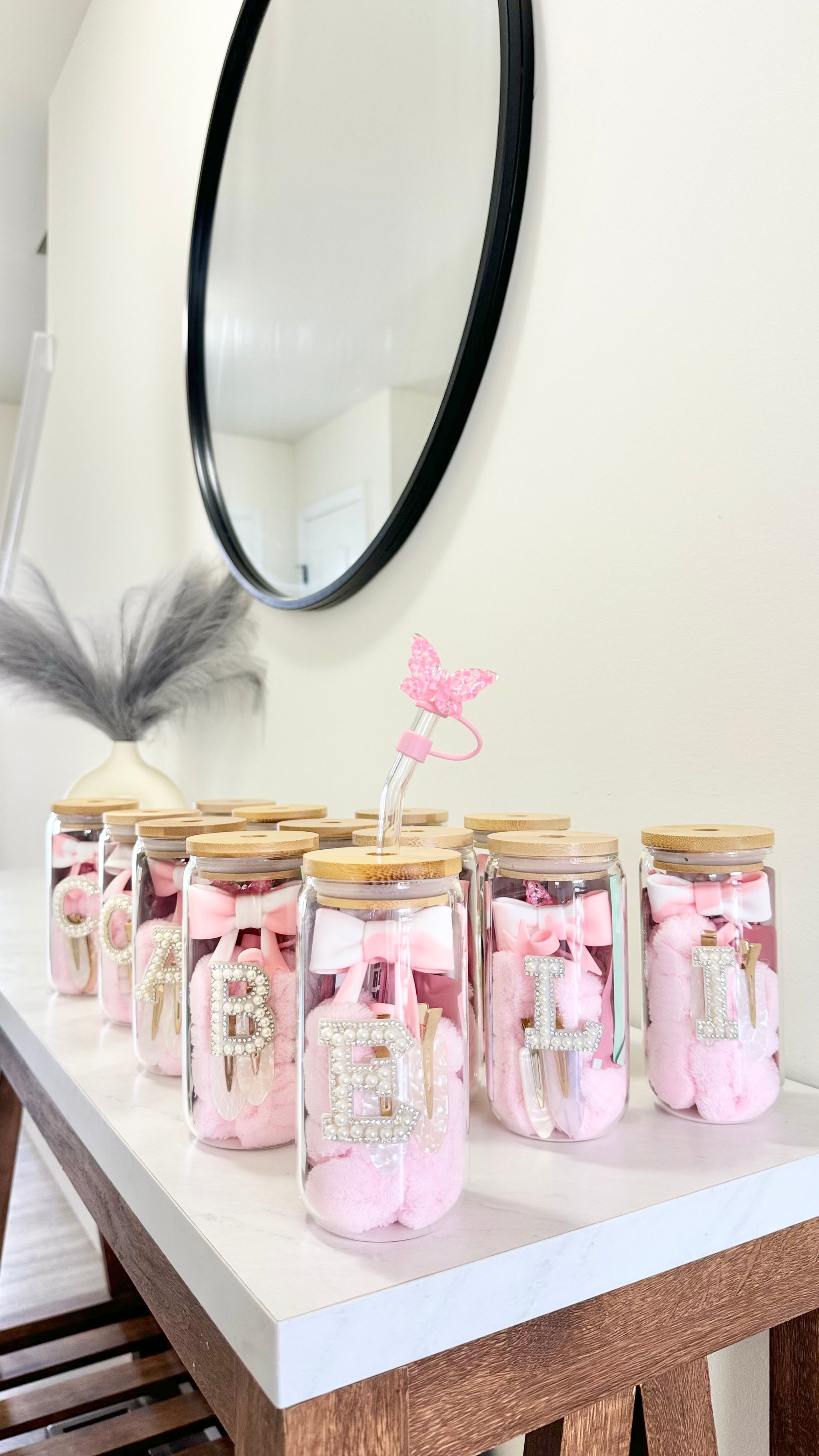 Spa Pamper 16oz Tumbler Party Favor with Girly Preppy Spa Accessories ...