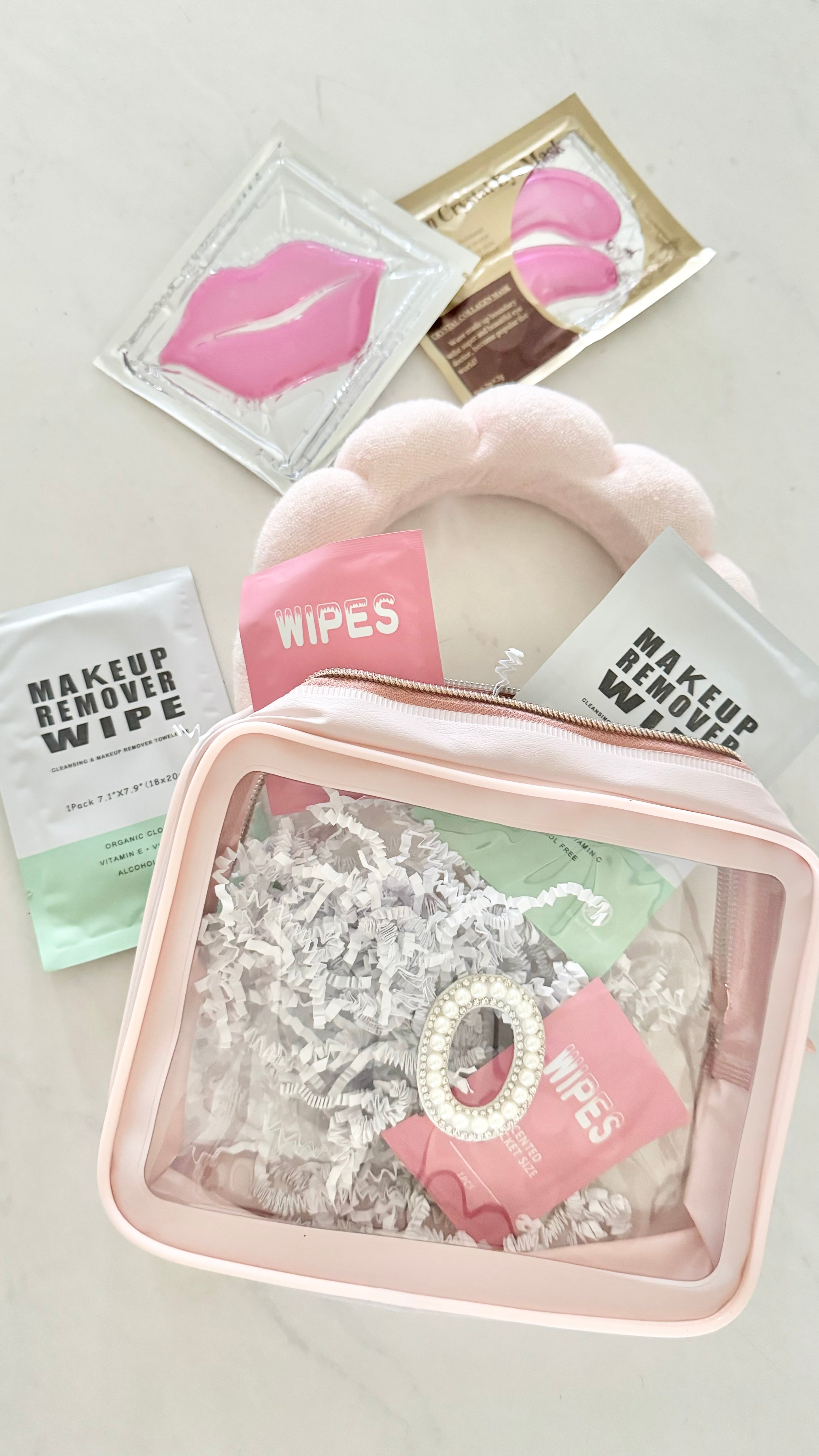 Personalized Spa Pamper Care Package Makeup Bag Gift Set – J&J Designs