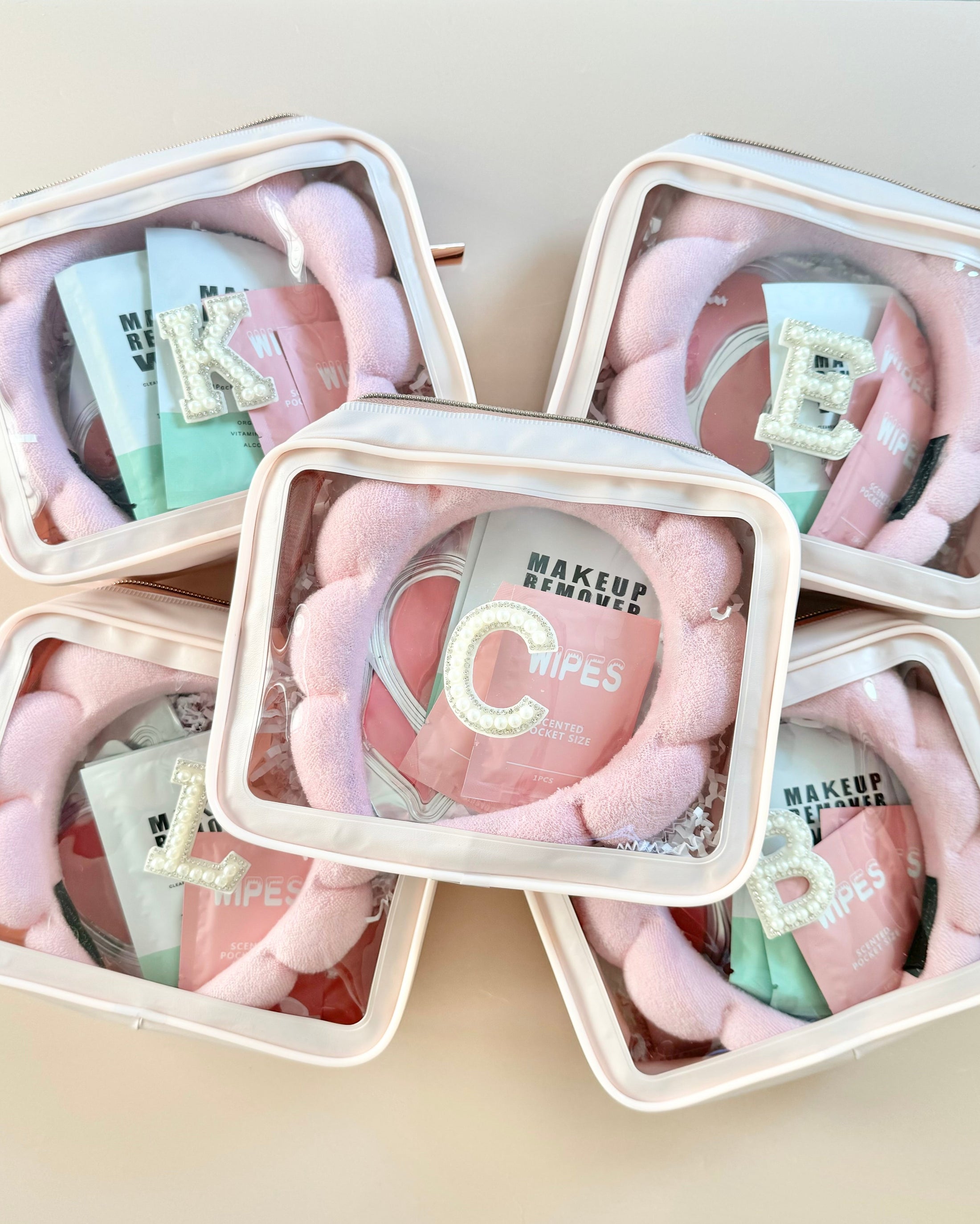 Personalized Spa Pamper Care Package Makeup Bag Gift Set – J&J Designs